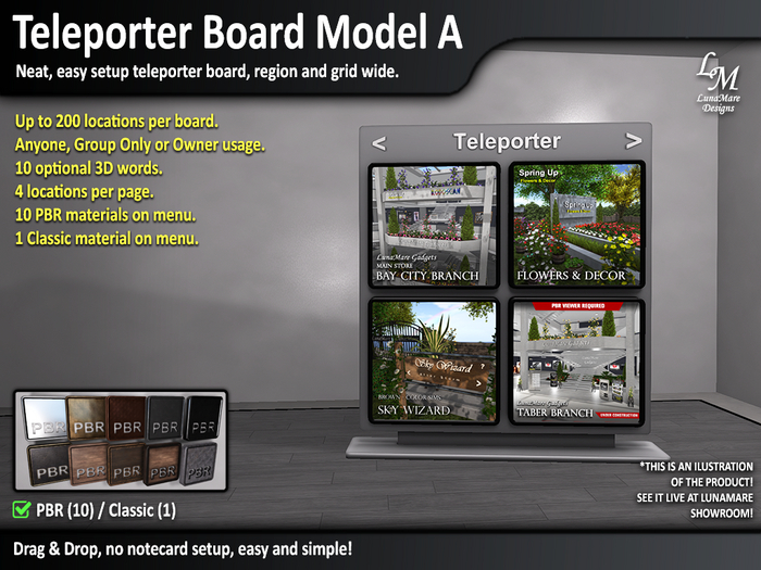Second Life Marketplace - Teleport Board